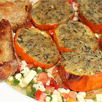 Rezept: Aubergine "Turkish Orange" auf Tomaten-Pecoretta-Vinaigrette ...