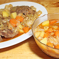 Rezept: Kohlsuppe mit Rindshaxen - Rollis Rezepte